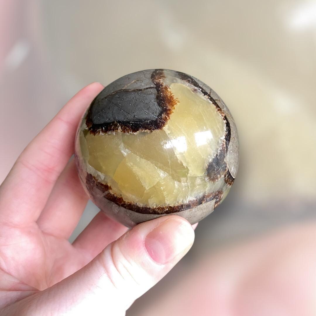 Septarian Sphere / Dragon Stone Sphere / Septarian Crystal / Septarian ...