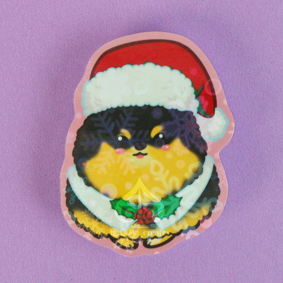 White Christmas Yeontan | Vinyl Hologram Sticker - Etsy