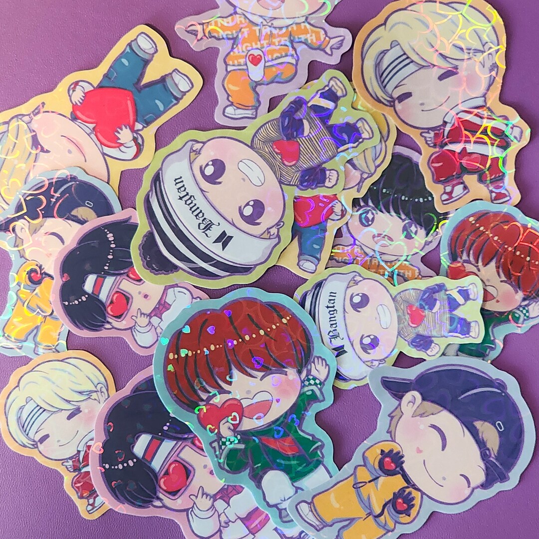 Gogo Heart Vinyl Sticker | Heart Hologram - Etsy