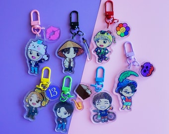Acrylic Bts Keychain - Etsy
