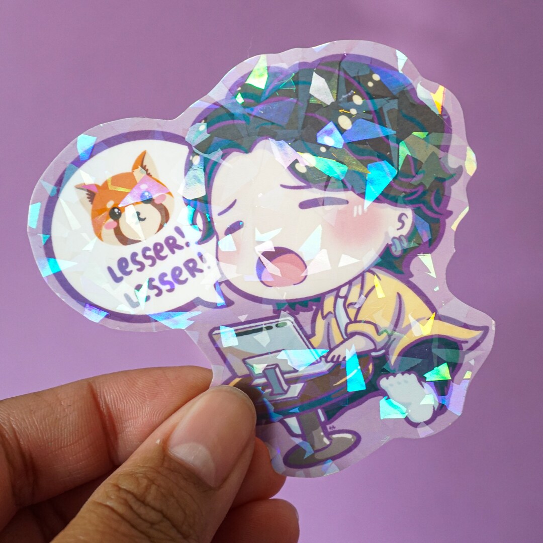 Lesser Panda Sticker | Inyl Hologram Sticker - Etsy