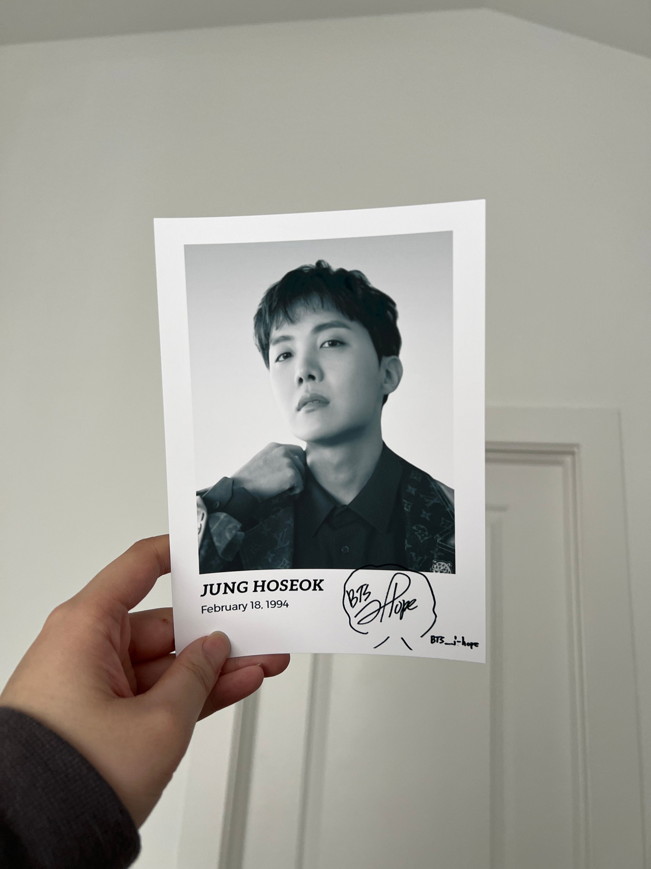 BTS JHOPE Art Print With His Signature for Decorating Room Wall ...