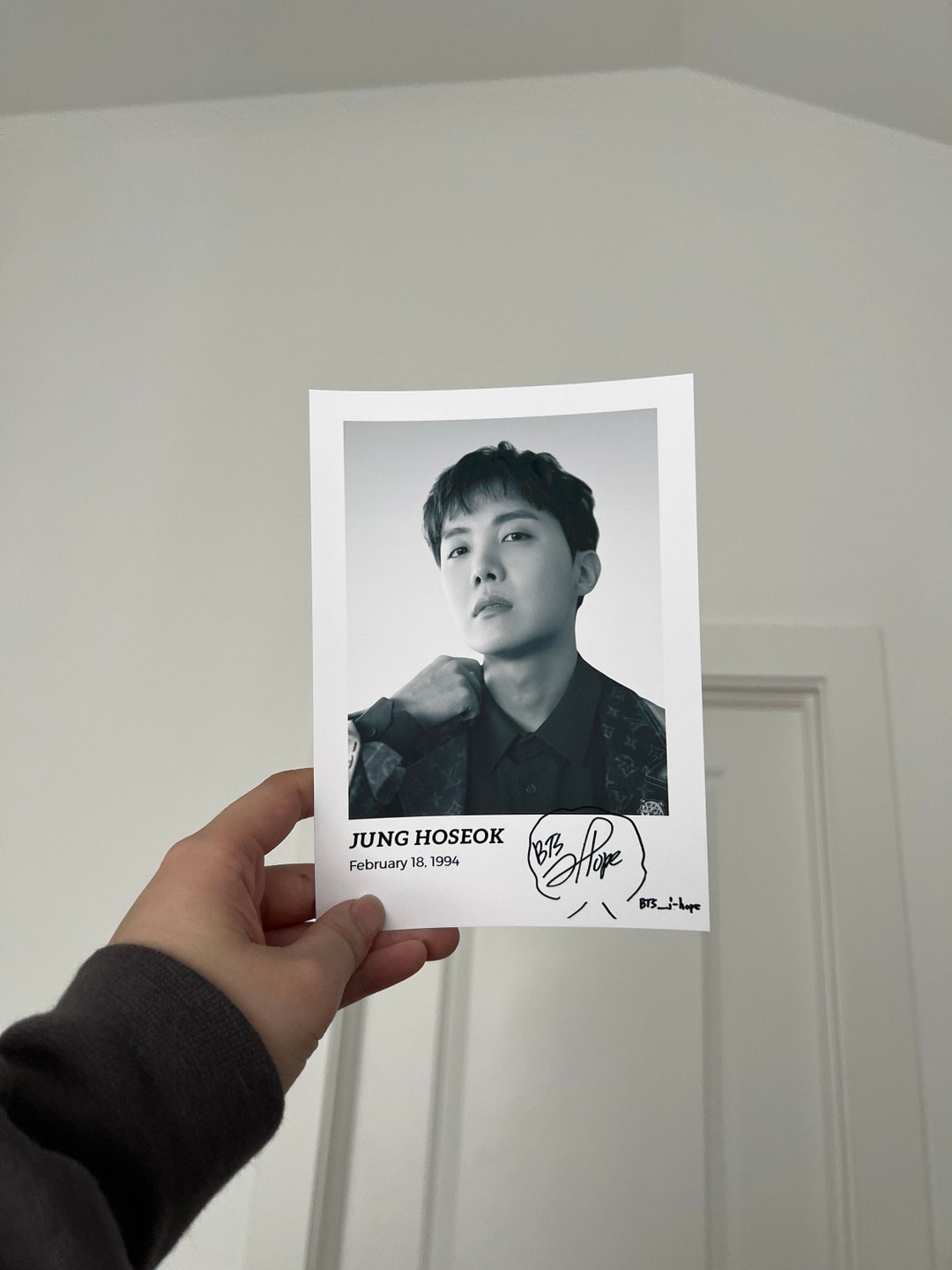 BTS JHOPE Art Print With His Signature for Decorating Room Wall ...