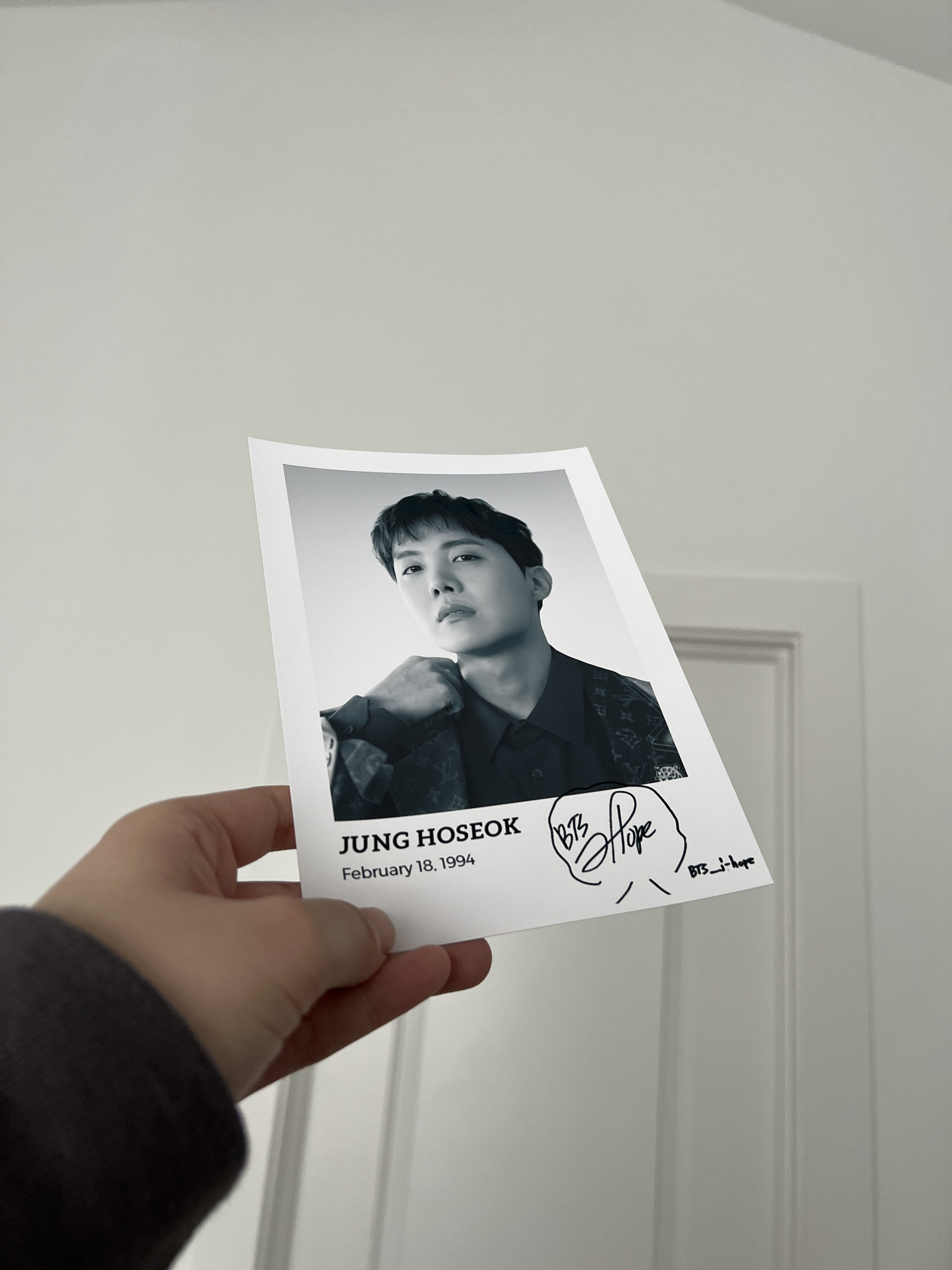 BTS JHOPE Art Print With His Signature for Decorating Room Wall ...