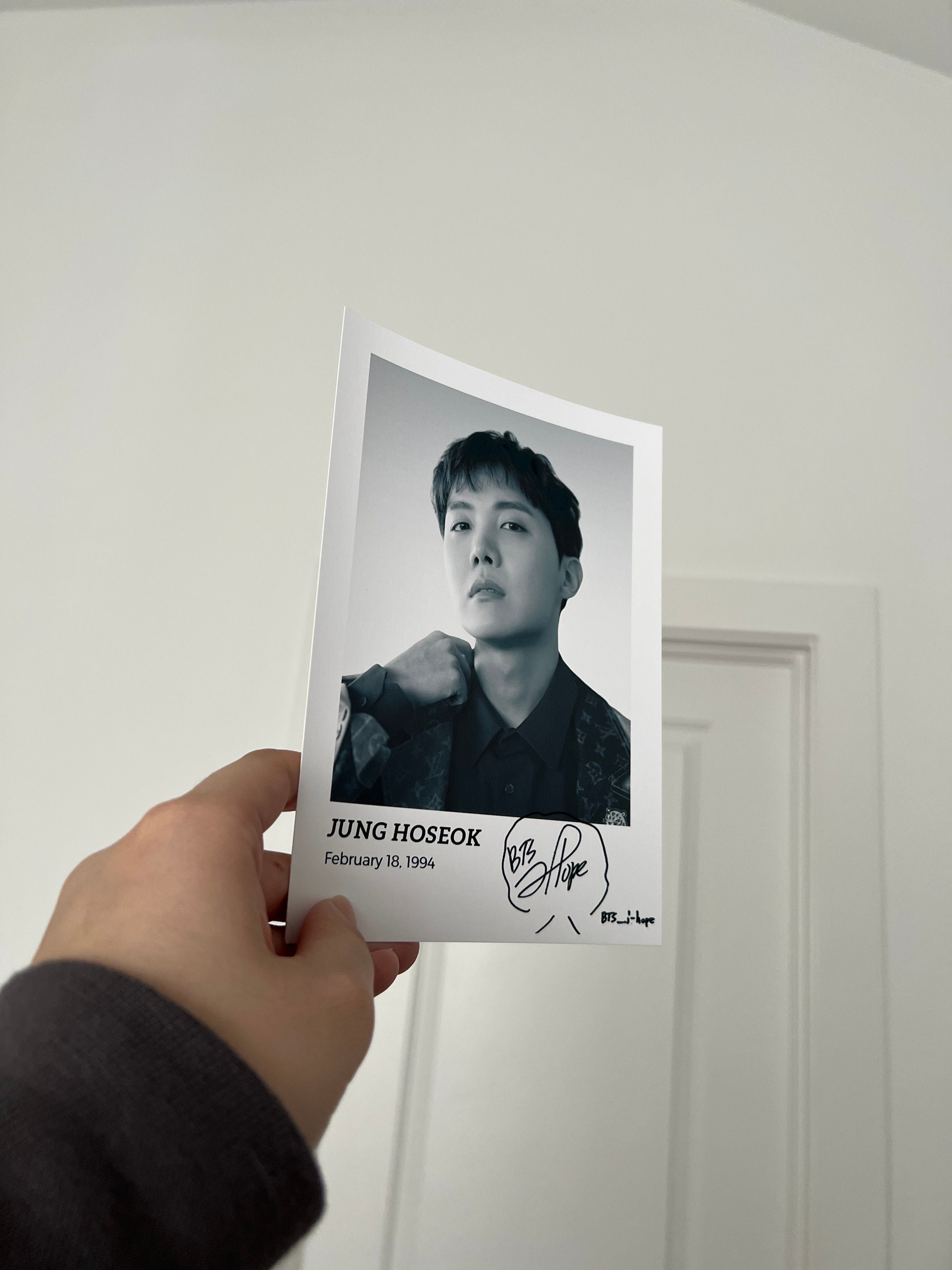 BTS JHOPE Art Print With His Signature for Decorating Room Wall ...