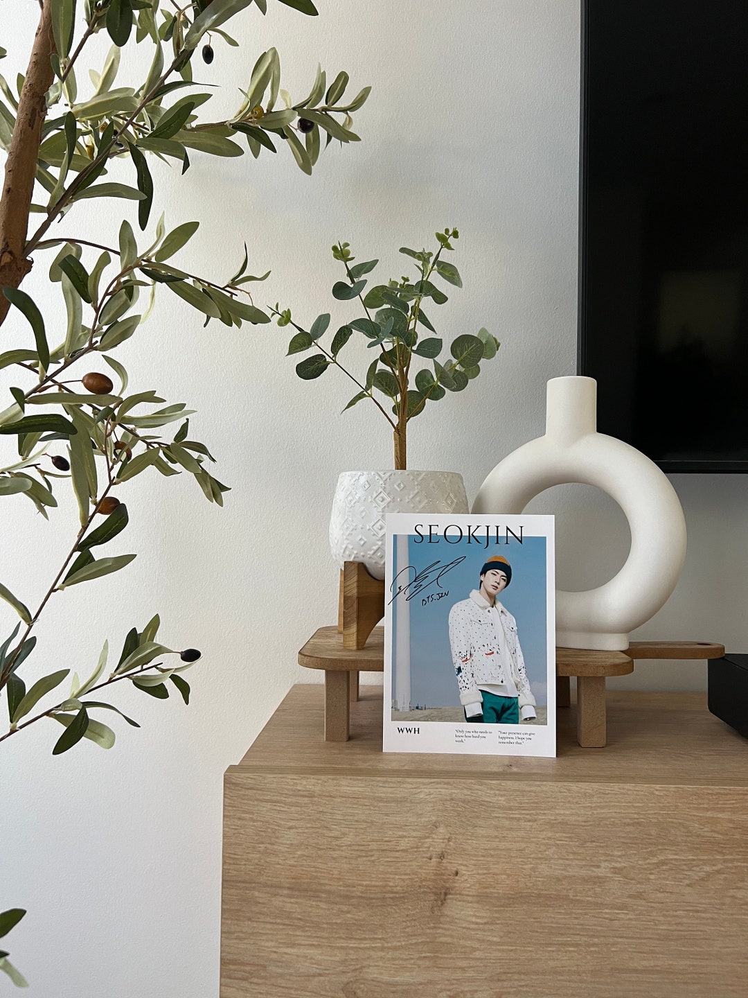 BTS JIN Art Print W/ Inspiring Quotes and Signature for Wall - Etsy