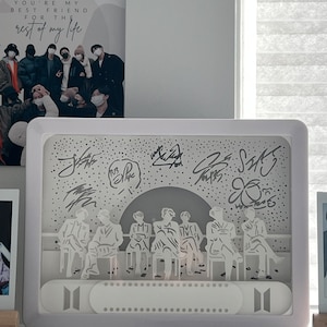 BTS IDOL LED Lightbox 3D Papercut Lightbox Shadow Box - Etsy