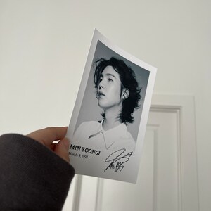 BTS SUGA Art Print With His Signature for Decorating Room Wall ...