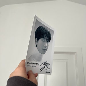BTS RM Art Print With His Signature for Decorating Room Wall ...