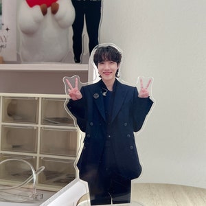 Hobi in Black Suit Standee, Hobi With Peace Signs Standee, Hobi With ...