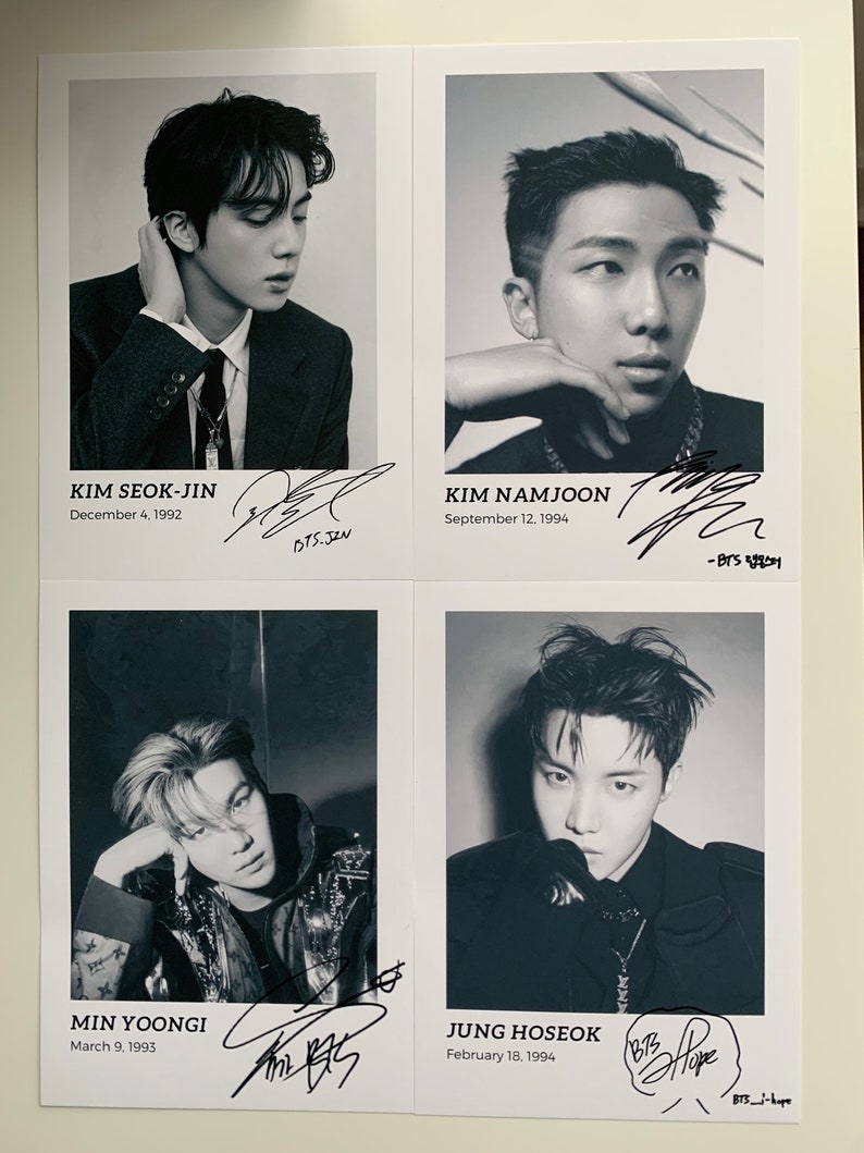 BTS Suga Art Print With His Signature for Decorating Room Wall - Etsy ...