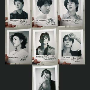 BTS JIN Art Print With His Signature for Decorating Room Wall ...