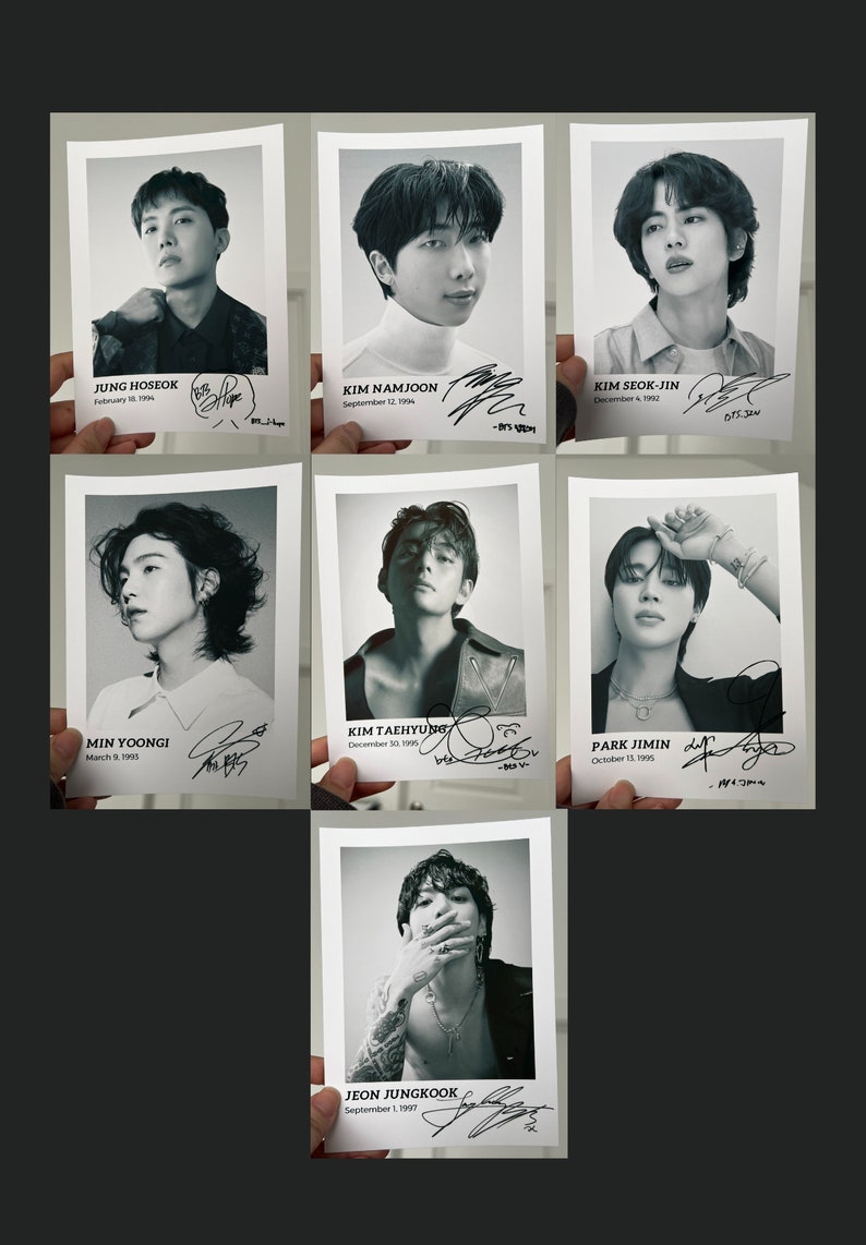 BTS JHOPE Art Print With His Signature for Decorating Room Wall ...