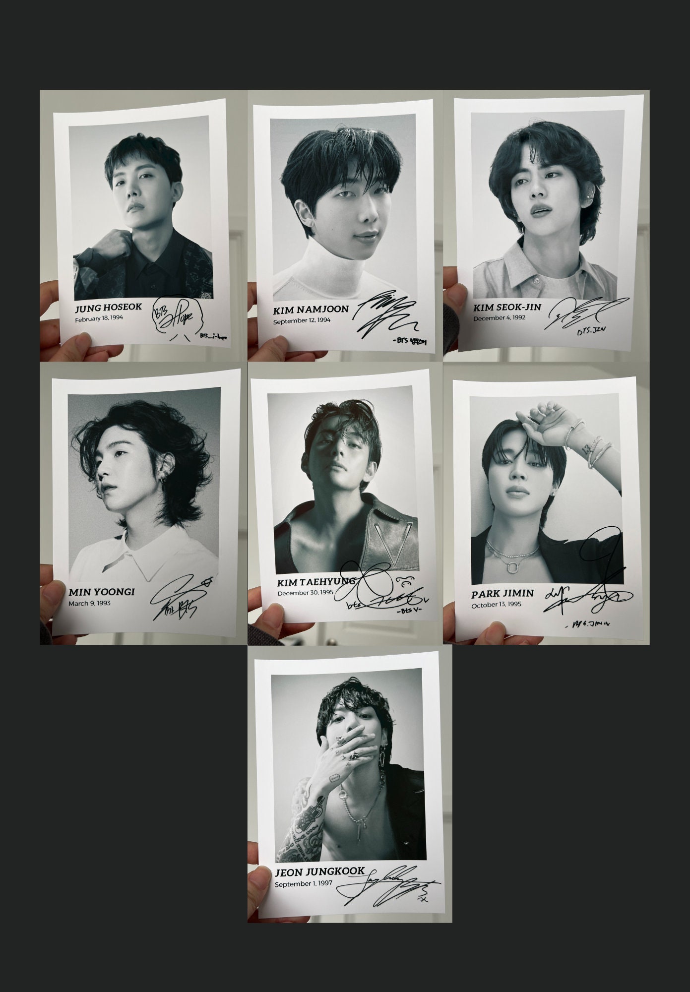 BTS SUGA Art Print With His Signature for Decorating Room Wall ...