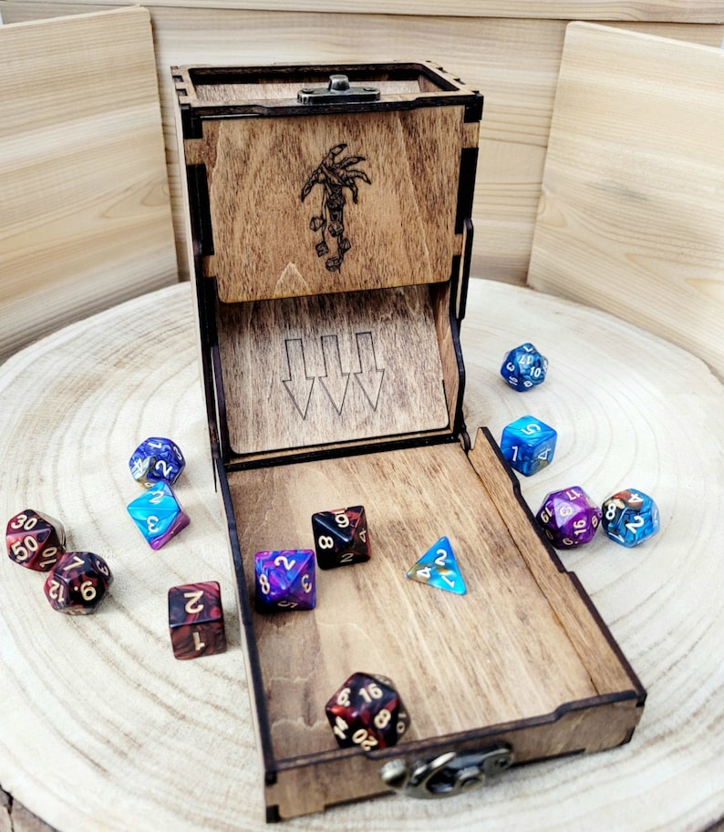 Dice Tower, Hinged Dice Tower, Lich/zombie Hand - Etsy
