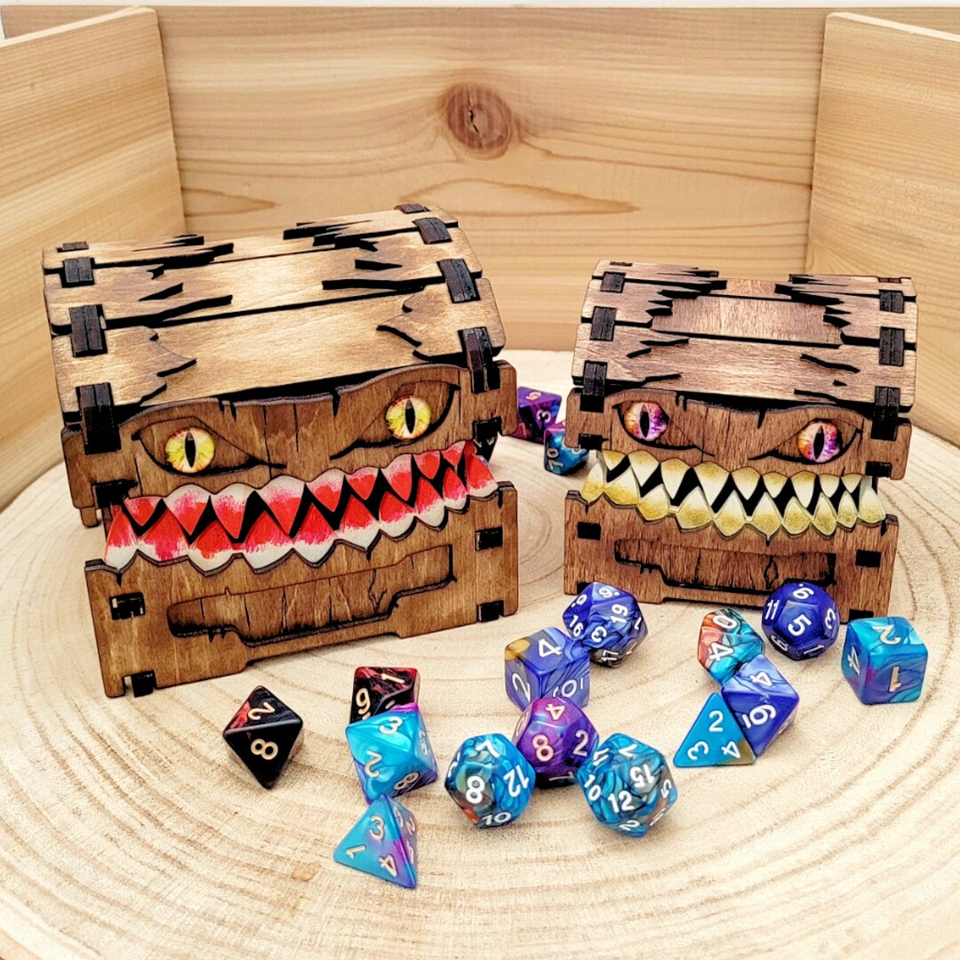 Mimic Chest, Monster Dice Box, Dice Holder - Etsy