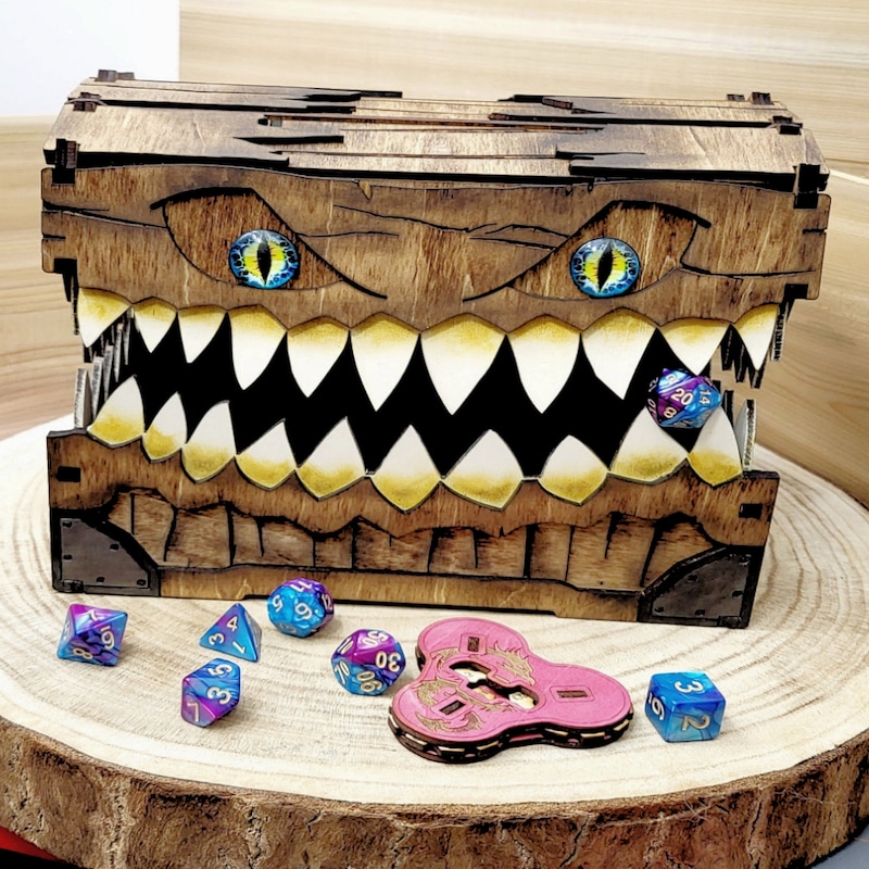 Large Mimic Dice Chest - Etsy