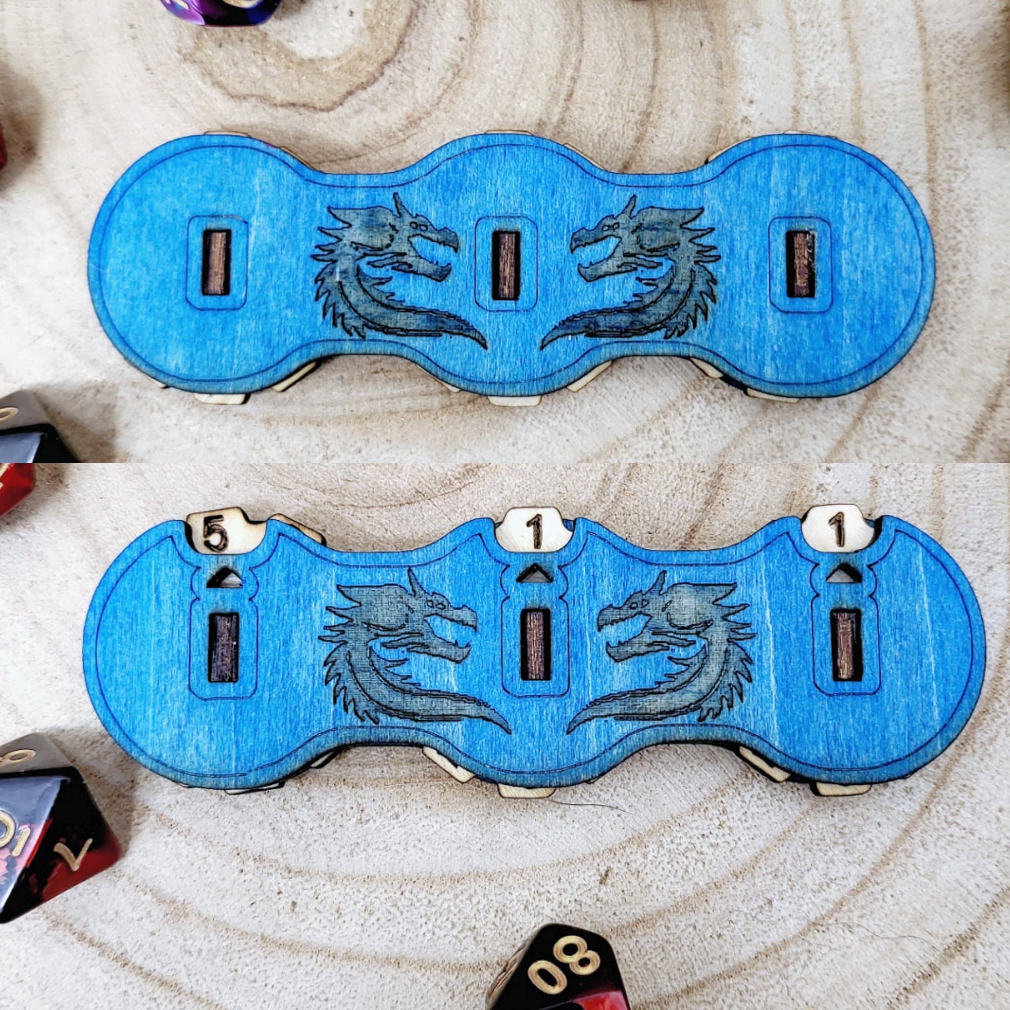 Triple Hit Point Counter, Life Counter, HP Tracker - Etsy