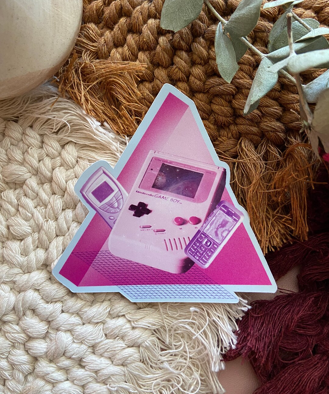Gameboy Retro 90's Vaporwave Bright Nokia Prism Geometric - Etsy