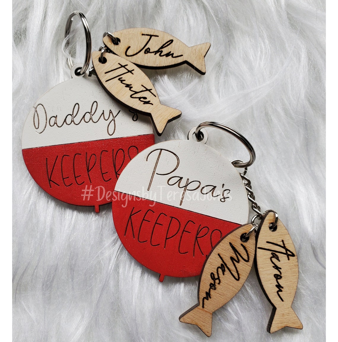 Fishing Bobber Keychain-daddy-grandpa-father's Day-svg Laser File ...