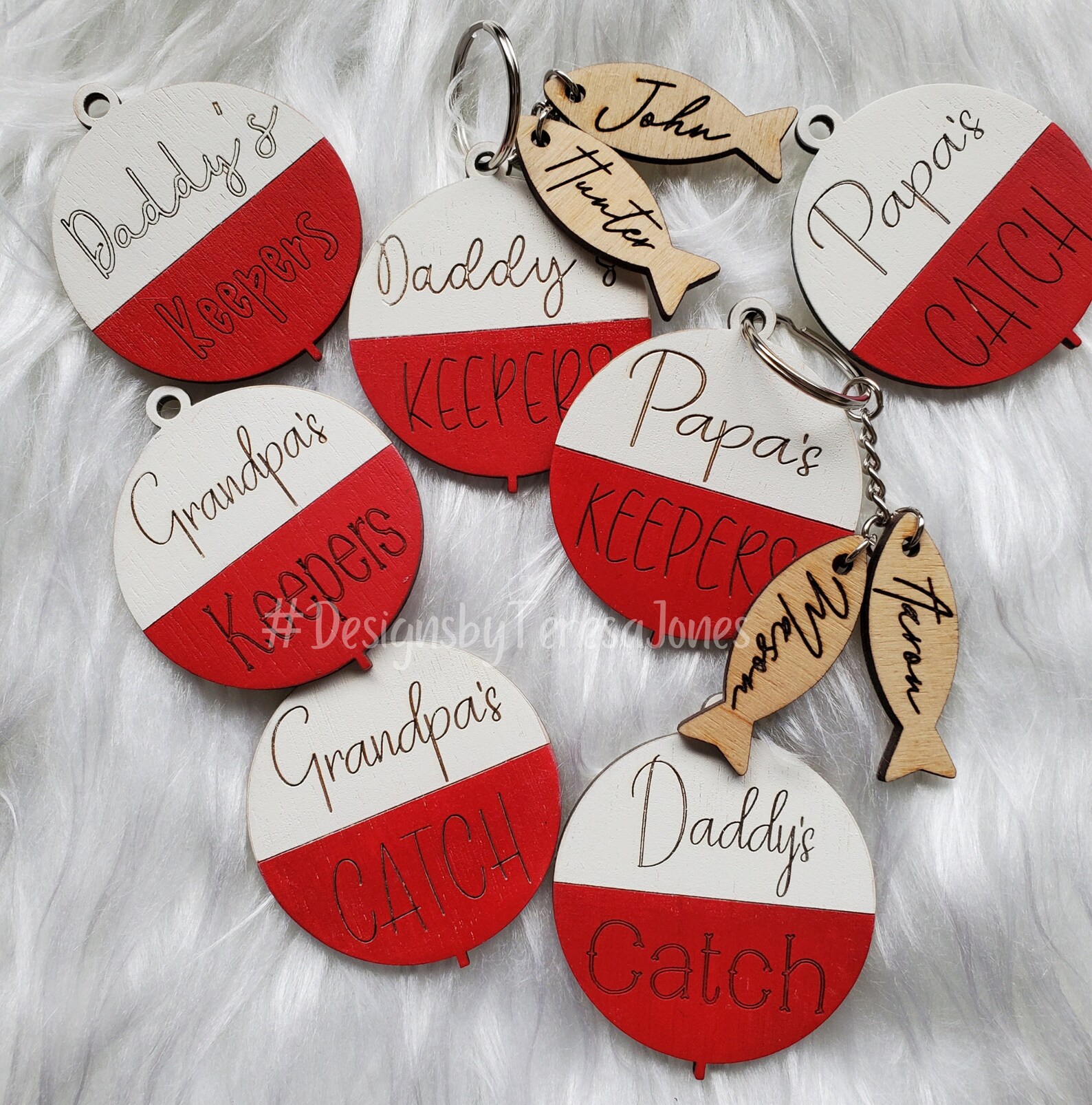 Fishing Bobber Keychain-daddy-grandpa-father's Day-svg - Etsy