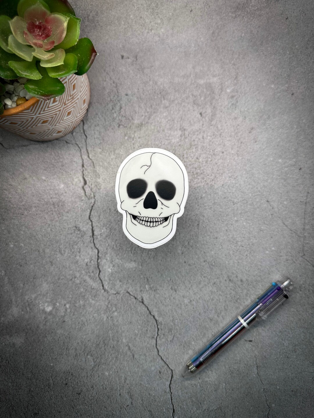 Skull Bone Sticker - Quirky and Playful Skeleton Decal for Your Style ...