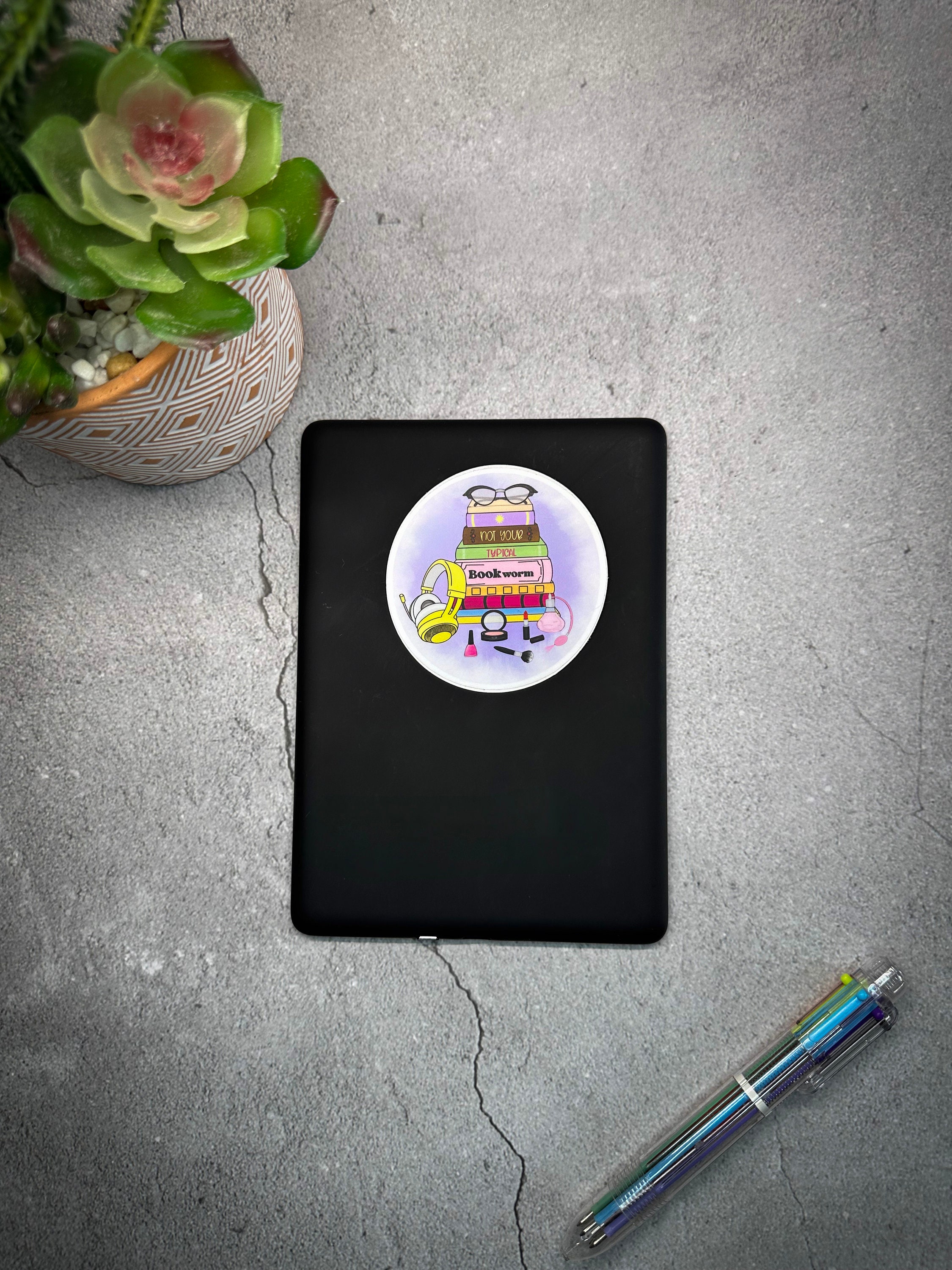 Book Stack for a Gamer Girl Sticker - Etsy