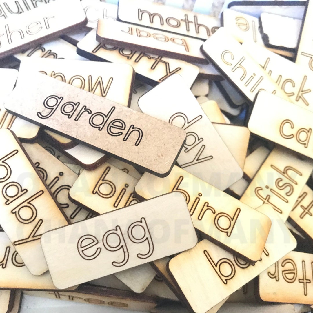 Sight Word Tiles SVG Cut File Dolch Sight Word Nouns - Etsy UK