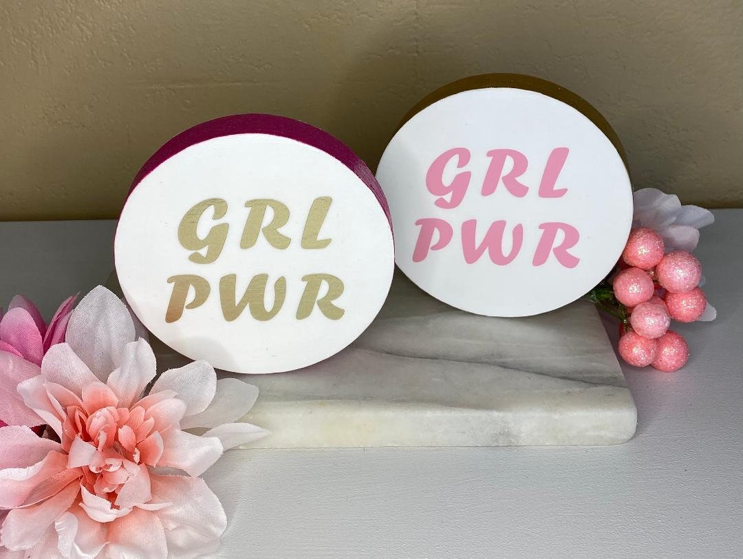 Girl Power Sign, GRL PWR, Women, Girl Room, Wooden Sign, Desk Sign ...