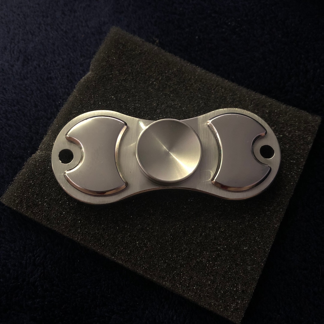 Stainless Steel Fidget Spinner - Etsy