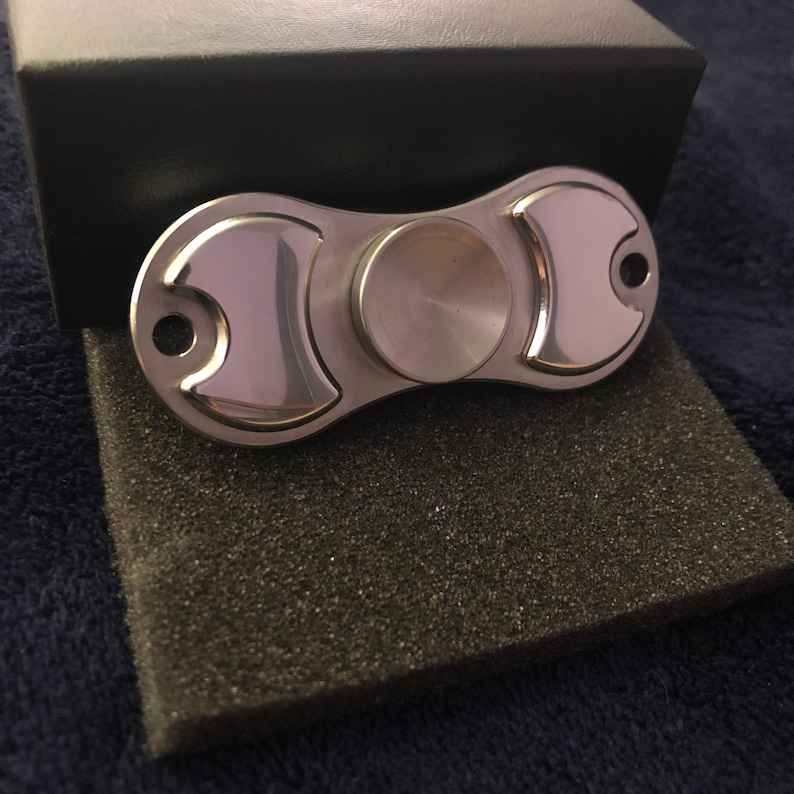 Stainless Steel Fidget Spinner - Etsy