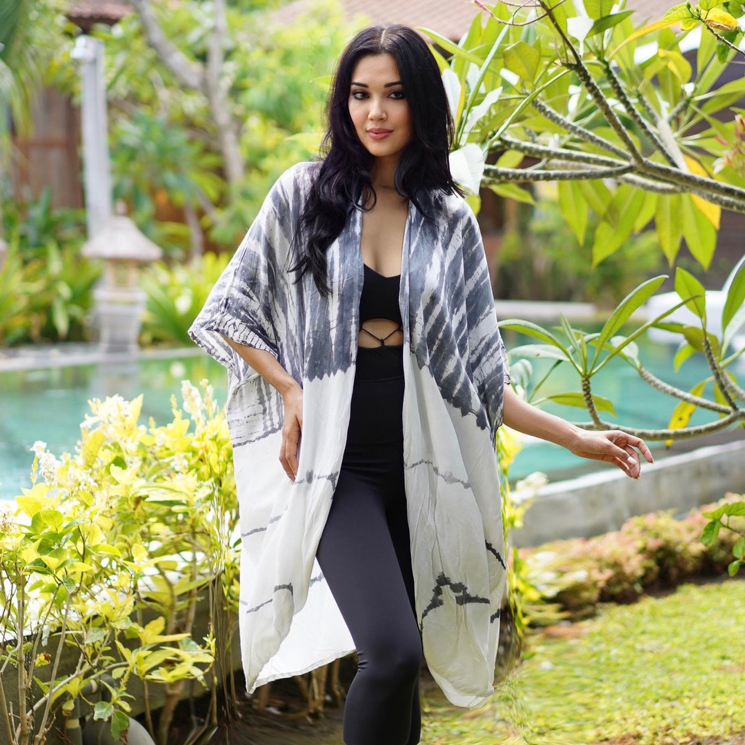 Boho Jacket, Kimono, Cover Up, Beach, Hand Tie Dye, Holiday, 1 Only ...