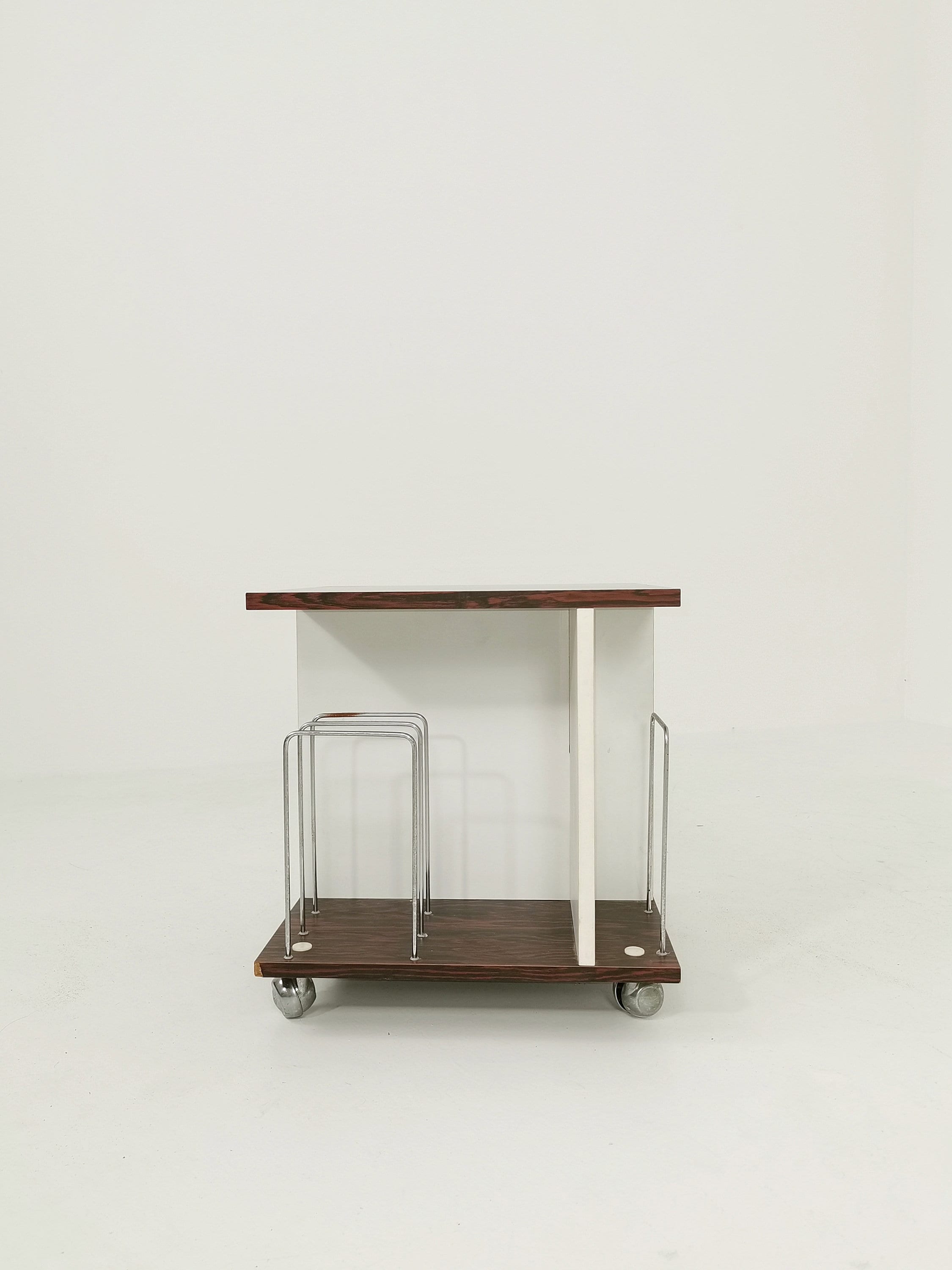 Rare Space Age Trolley With Magazine Rack 1970s - Etsy