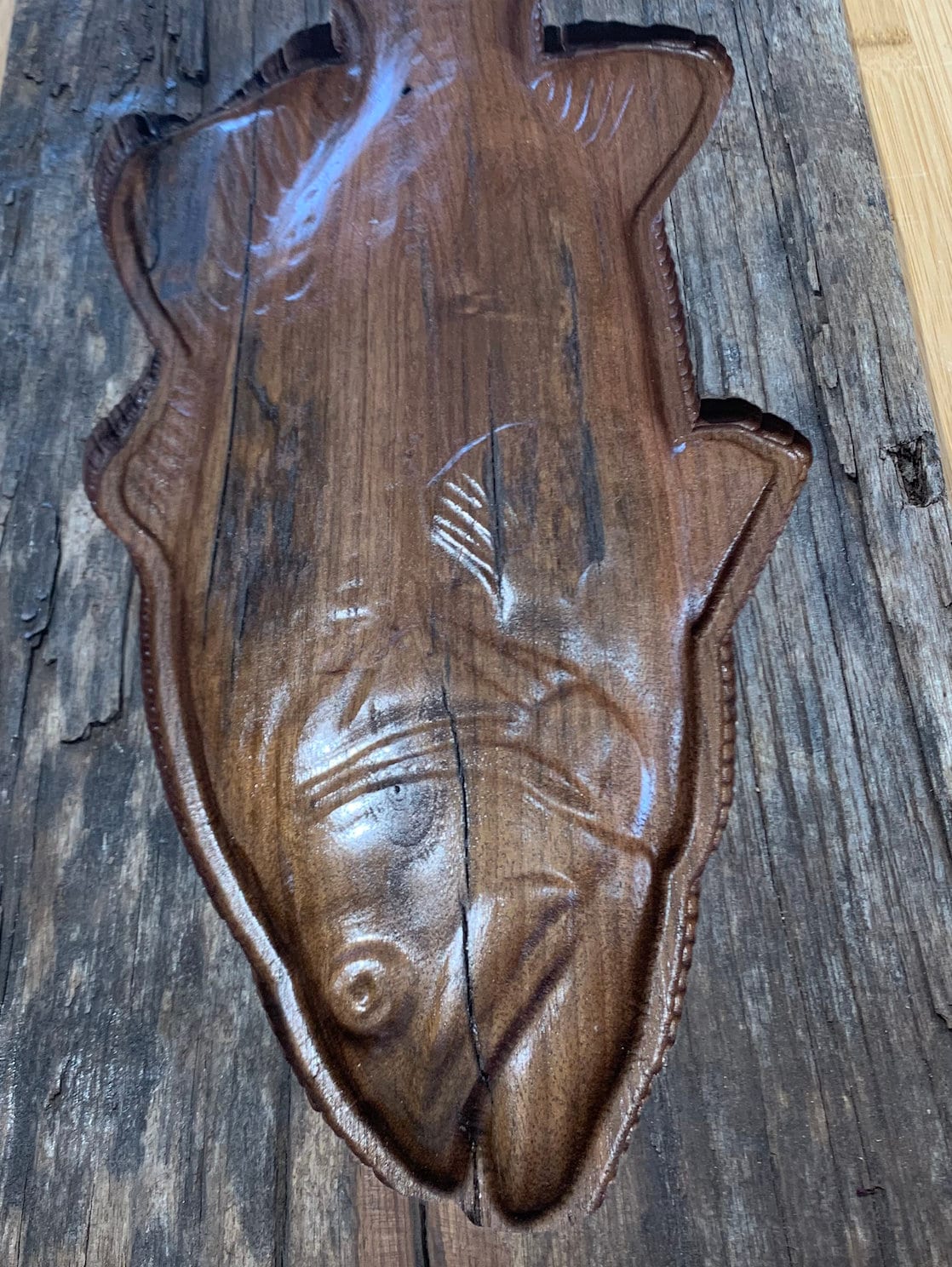 Fish Decor, Wood Carving, Wood Carving Wall Art,wood Carving Art, Fish ...