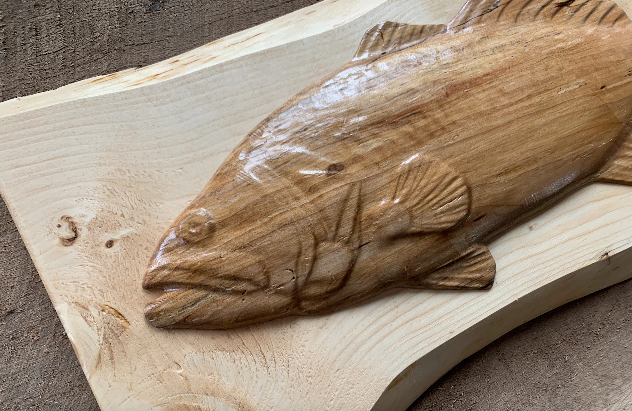 Fish Decor, Wood Carving, Wood Carving Wall Art,wood Carving Art, Fish ...