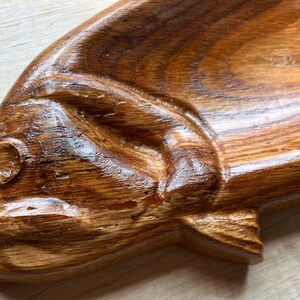 Incredible Trout/fish Carving From a Wormy White Oak, Fish Carving ...