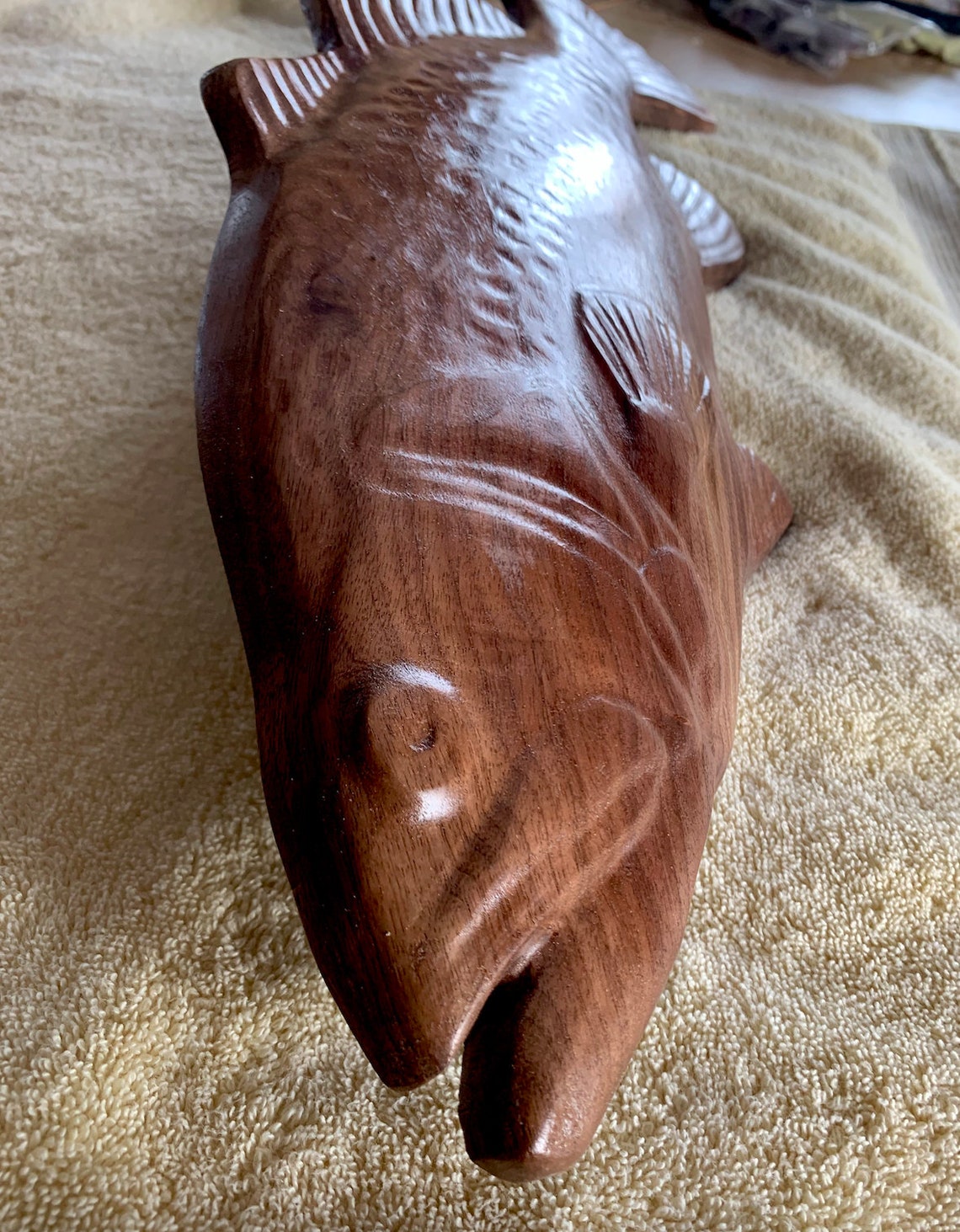 Fish Decor Wood Carving Wood Carving Wall ArtWood Carving | Etsy