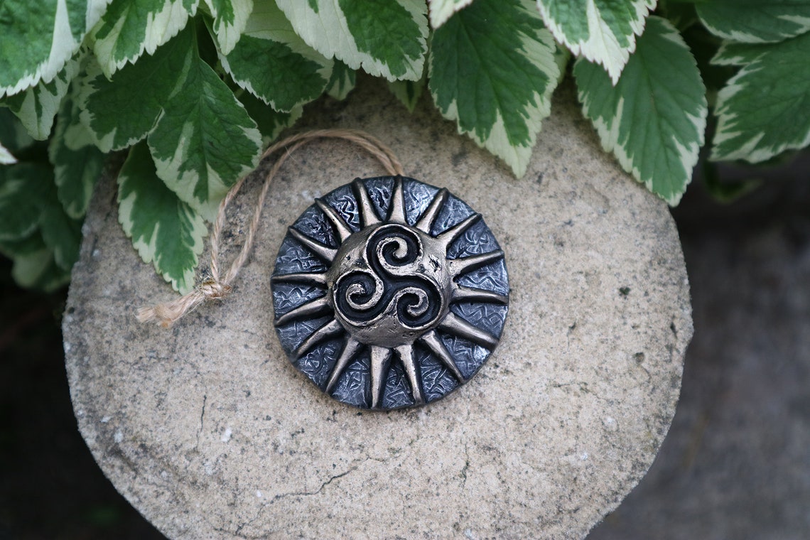 Pagan Hanging Decorations Set of 7 in Aged Silver Samhain - Etsy