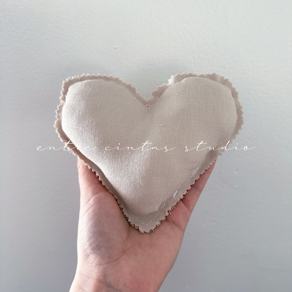 Linen Hearts - Etsy