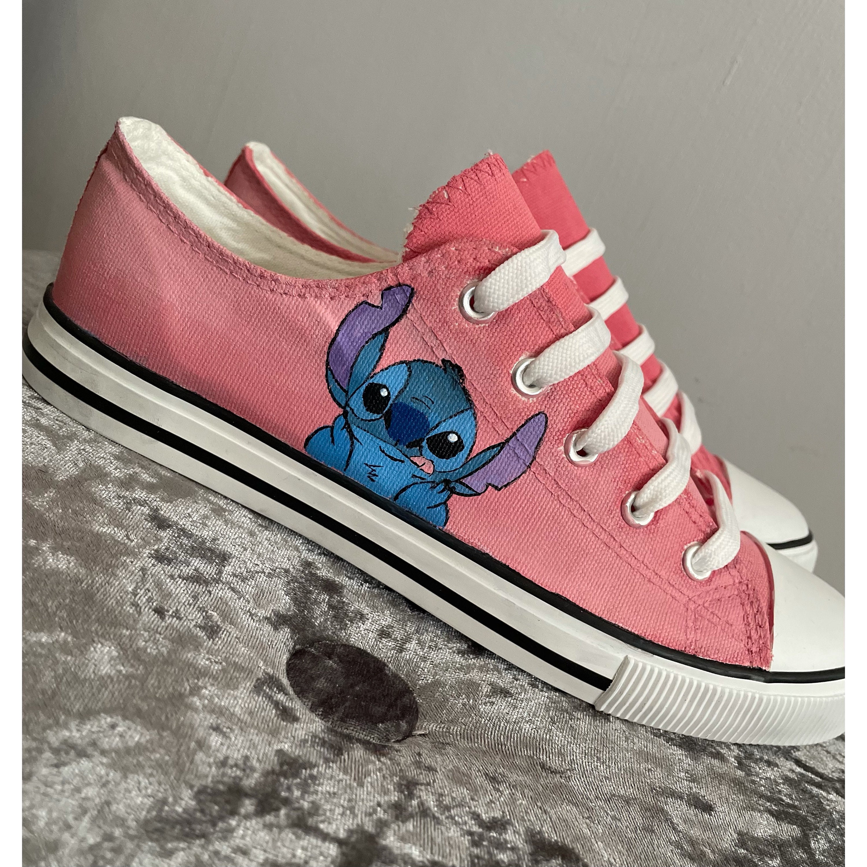 Disney Custom Canvas Trainers Stitch - Etsy