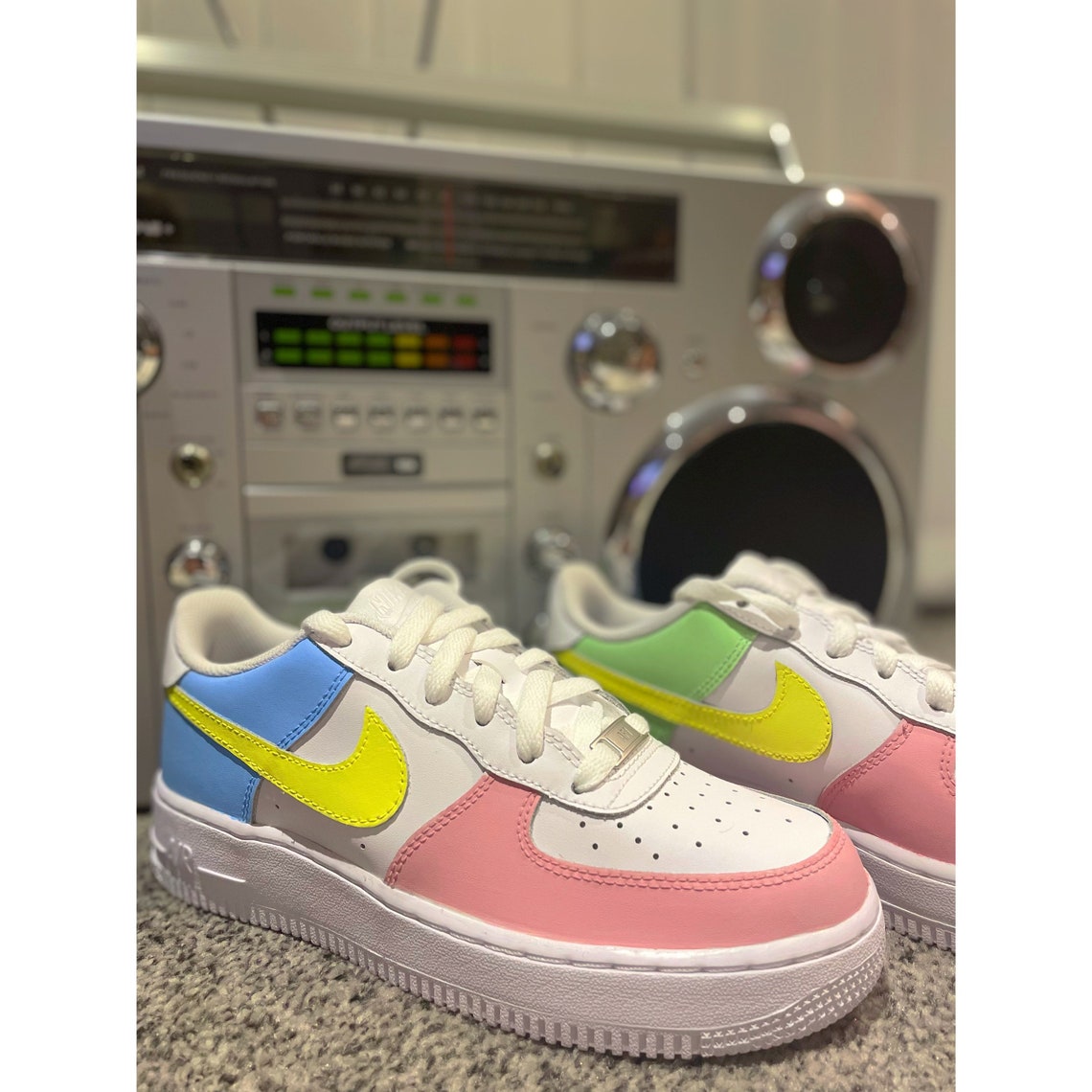 Air Force 1 Multi Coloured - Etsy