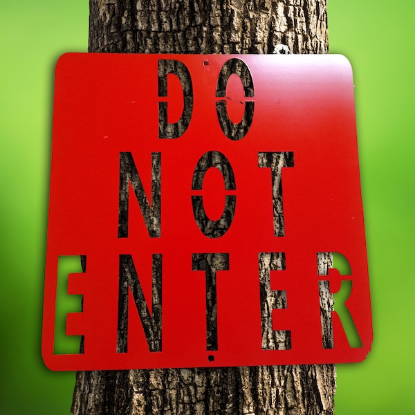 Do Not Enter Sign - Etsy