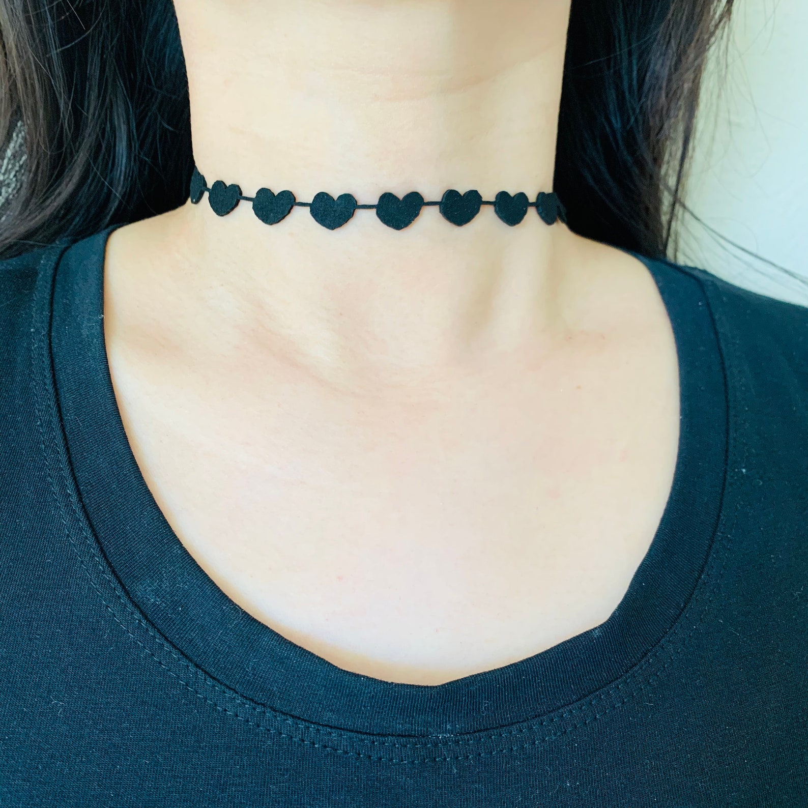 Collar Choker Black Lace Choker Necklace Gothic Punk Rock - Etsy