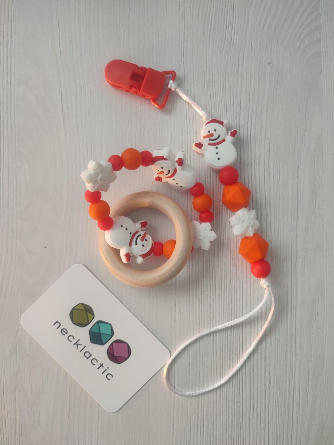 Showman Pacifier Clip + Sensory Baby Toy Set - Mom Gift Set - Baby Gift ...