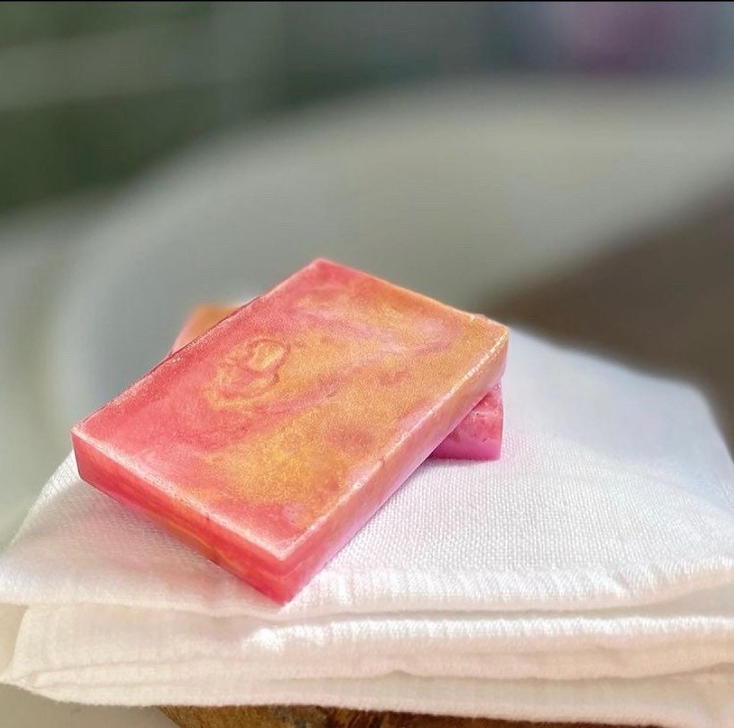 Rose Scented Bar Soap Etsy