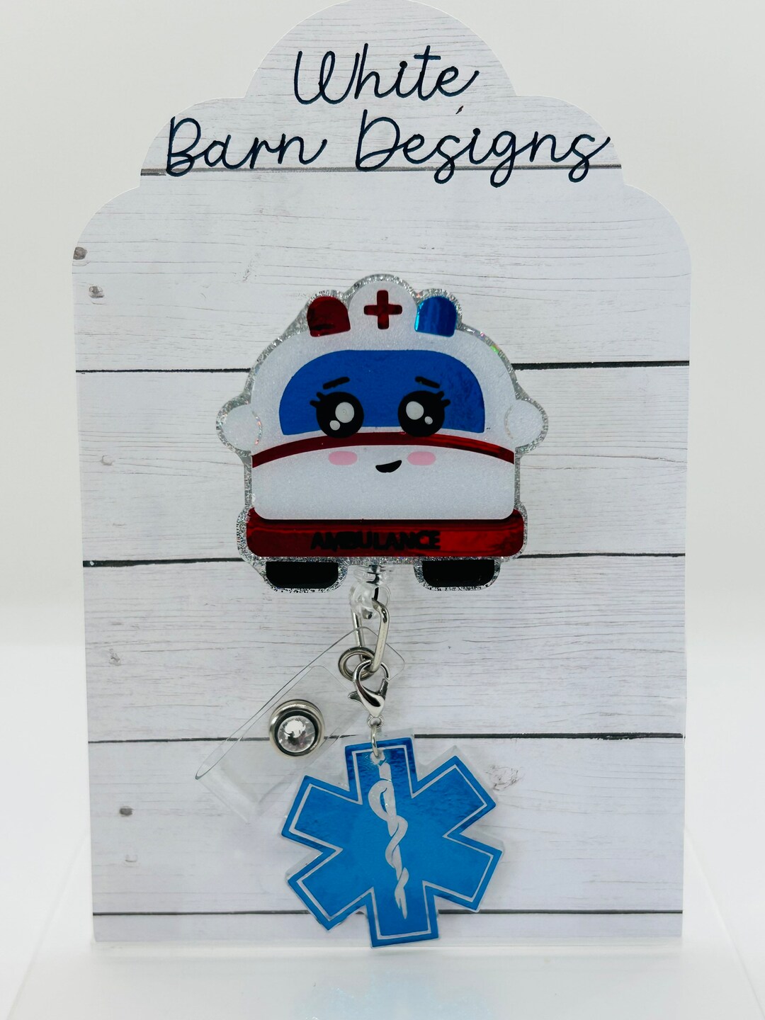Baby Ambulance Badge Reel; Ambulance; First Responder; EMT; Paramedic ...
