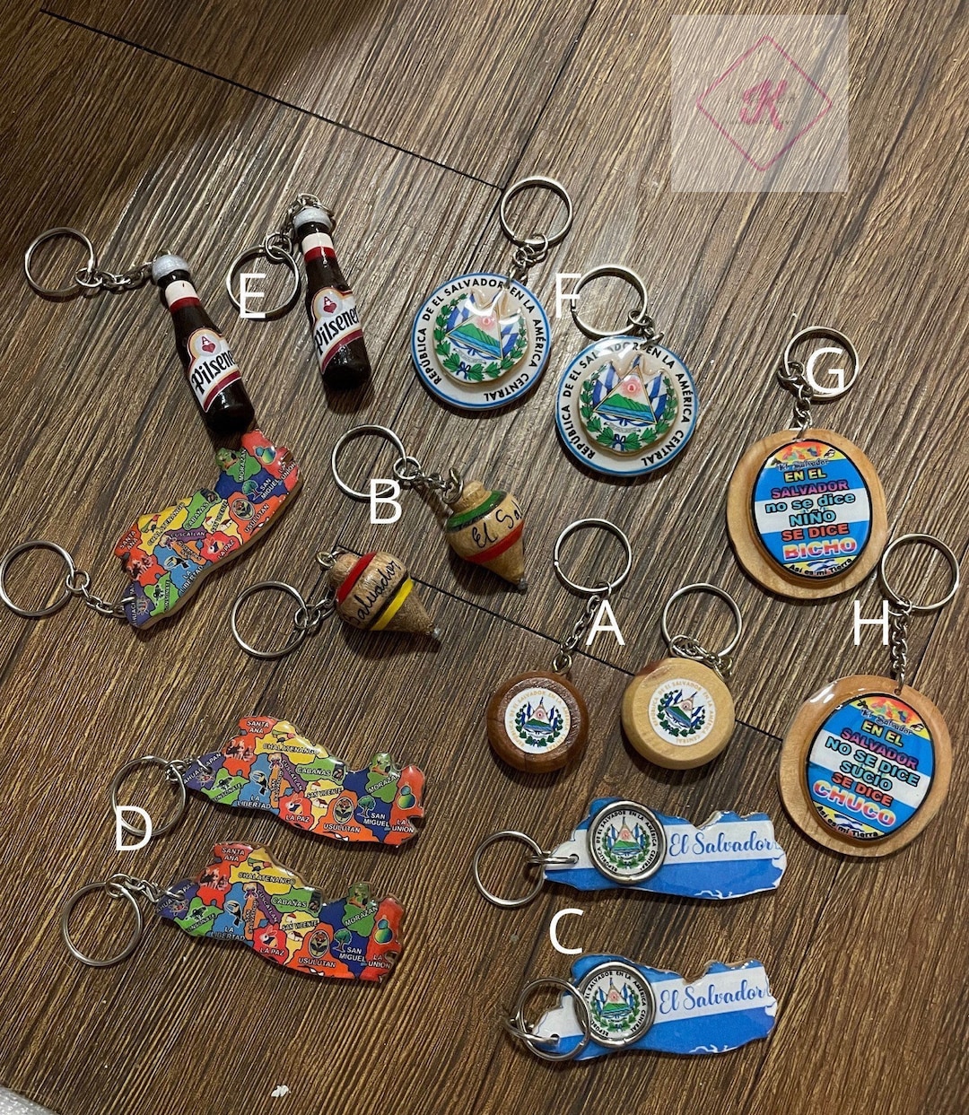 El Salvador Keychain,el Salvador,pupusas, El Salvador Map,pilsener,el ...