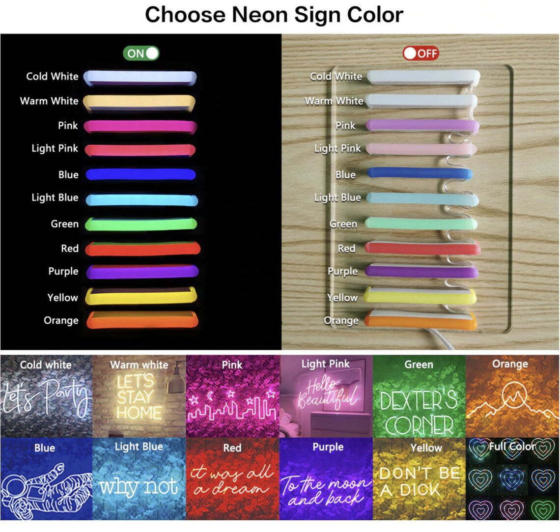 Custom Neon Sign | Etsy