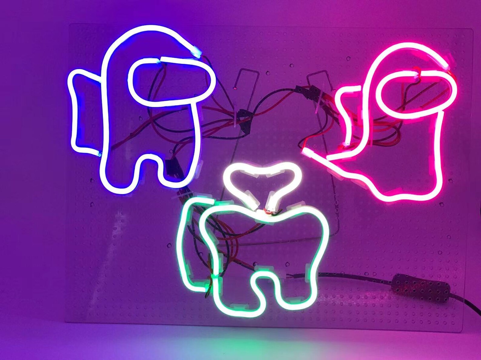 Among Us 3 Characters in 1 design LED Neon Sign for Wall | Etsy