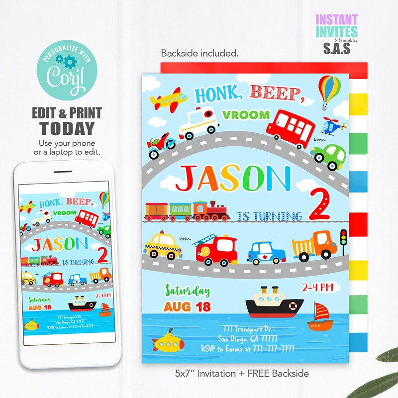Transportation Party - Etsy